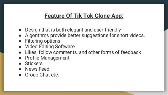 Tik Tok Clone | PPTX