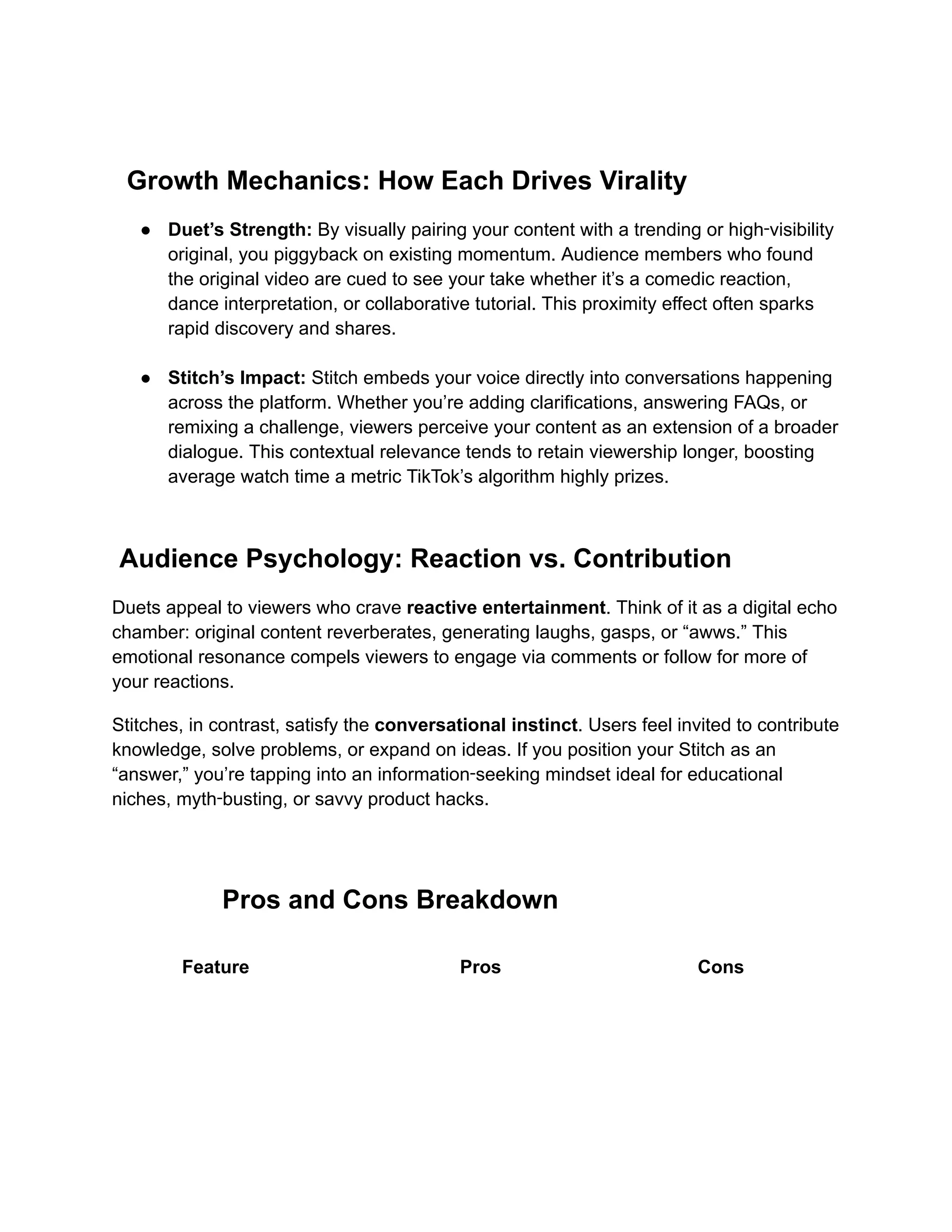 TikTok Duet vs Stitch in 2025_ What’s Best for Growth and Engagement | PDF
