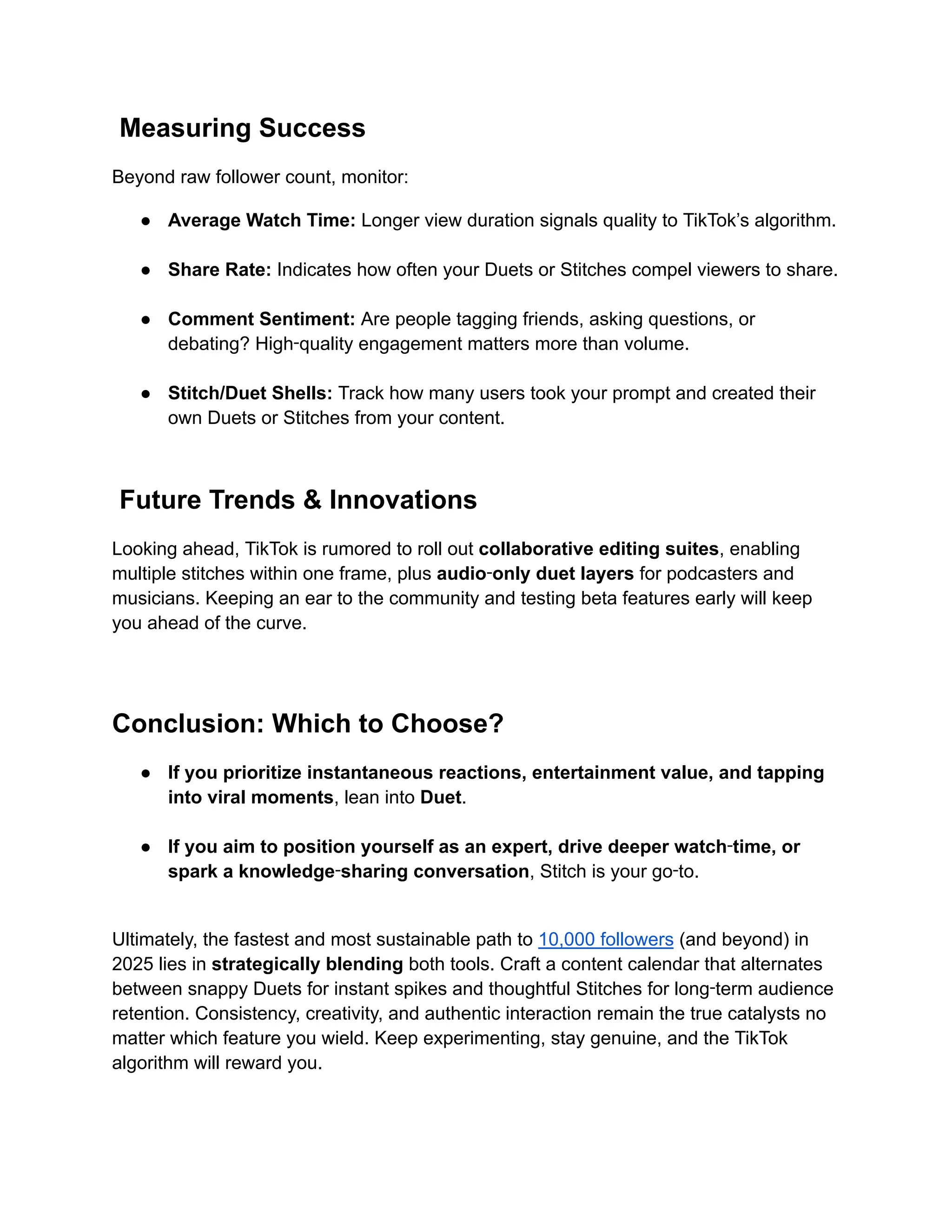 TikTok Duet vs Stitch in 2025_ What’s Best for Growth and Engagement | PDF