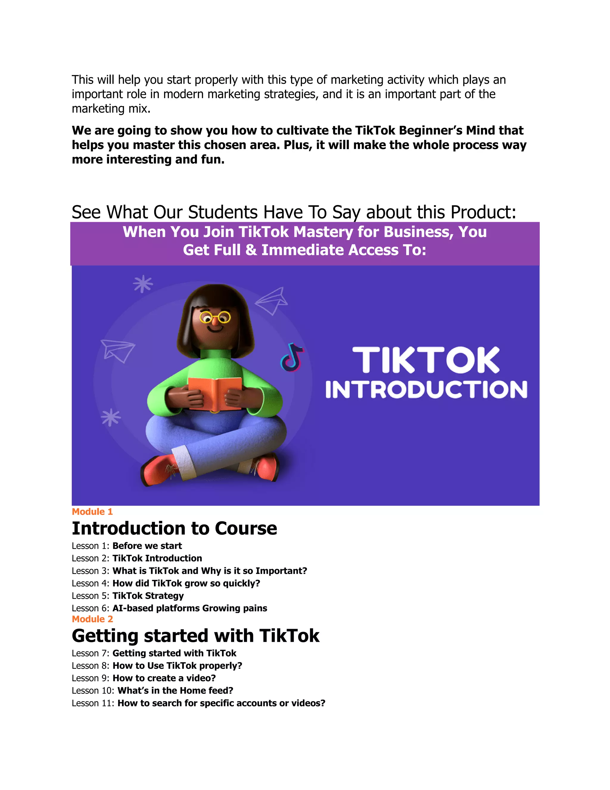 Tik tok mastery for business converted | PDF