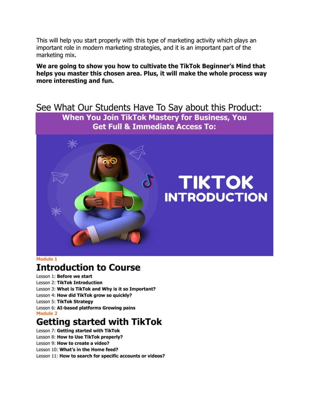 Tik tok mastery for business converted | PDF