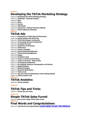 Tik tok mastery for business converted | PDF
