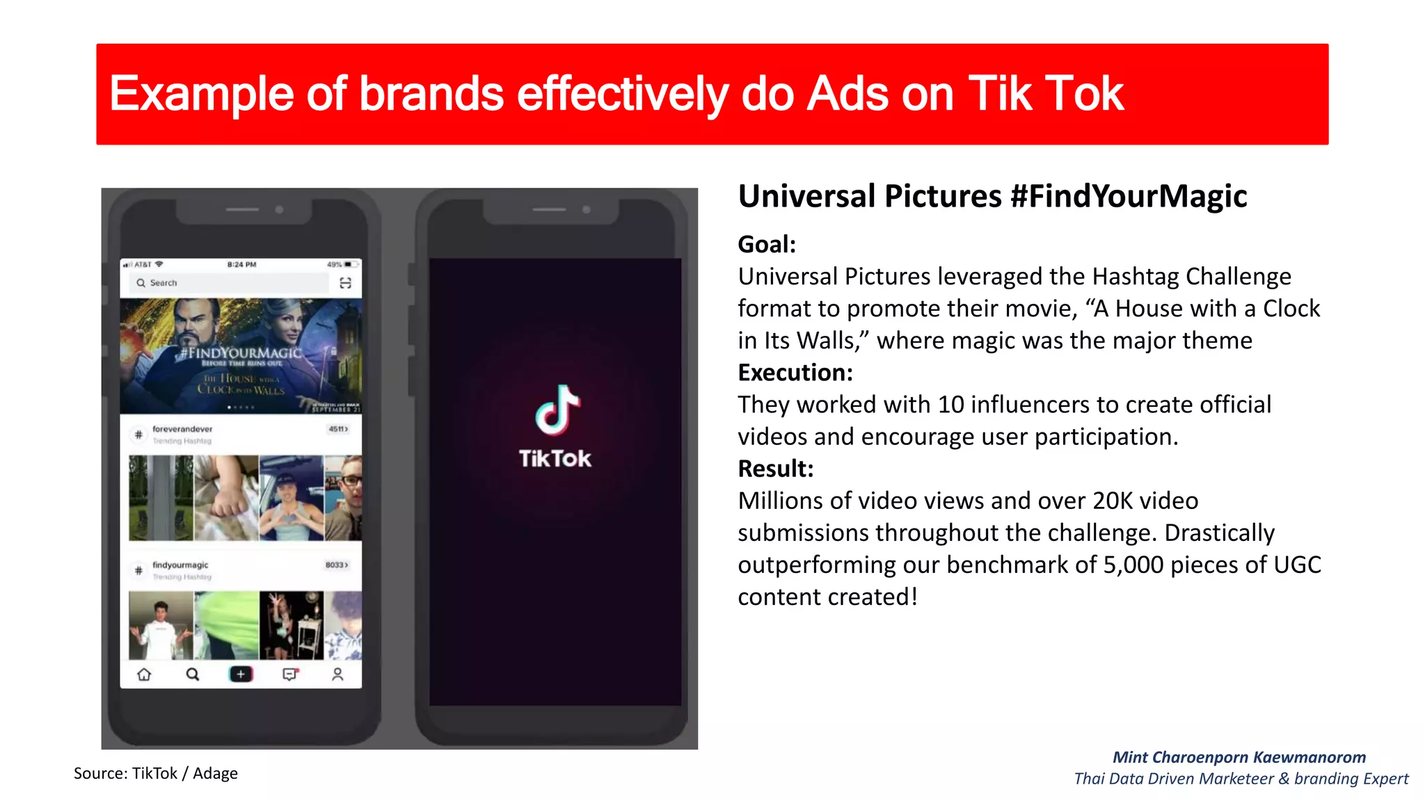 Tik tok in Thailand insight by Mint_Kaewmanorom 2020 | PPTX