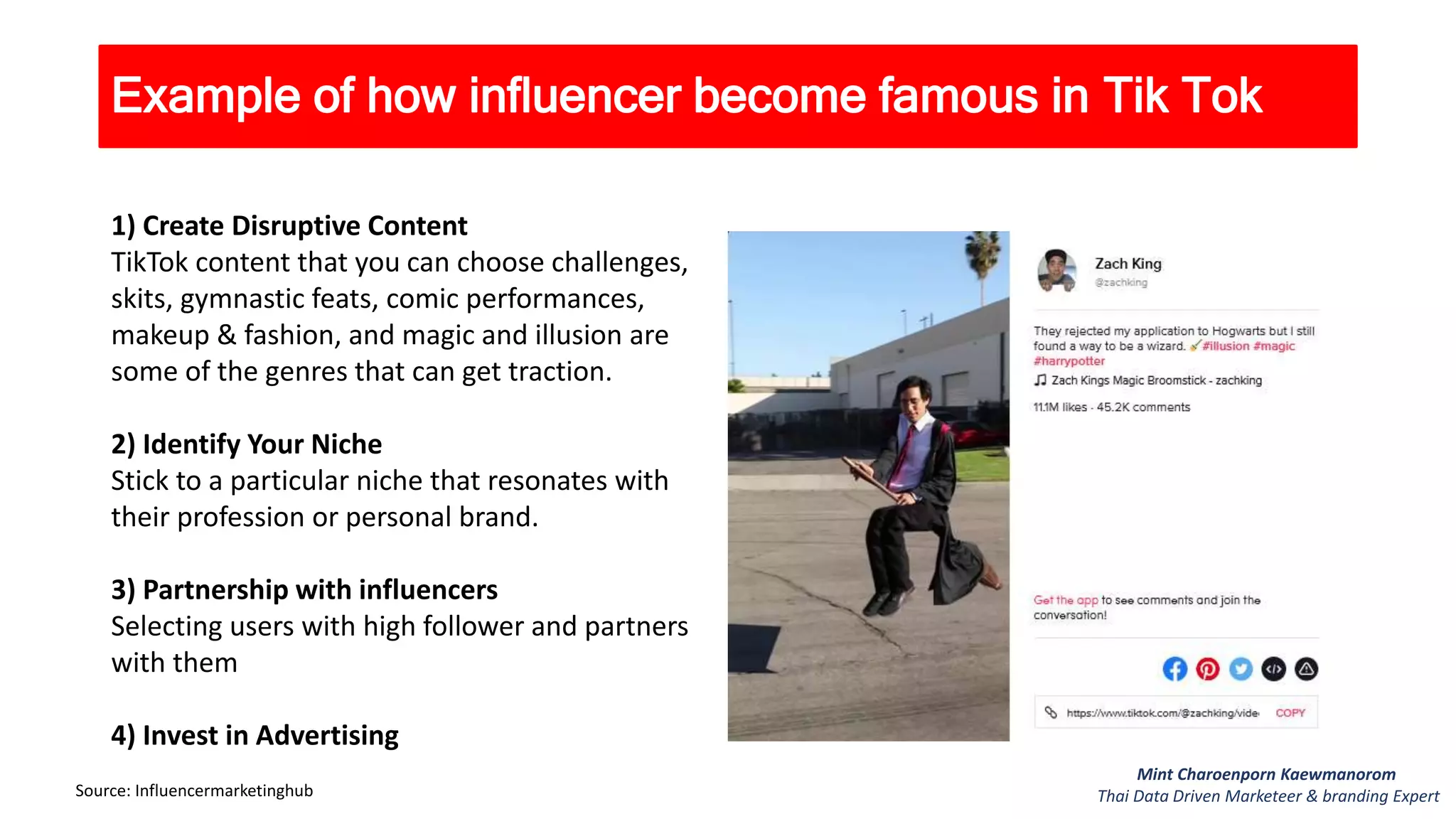 Tik tok in Thailand insight by Mint_Kaewmanorom 2020 | PPTX