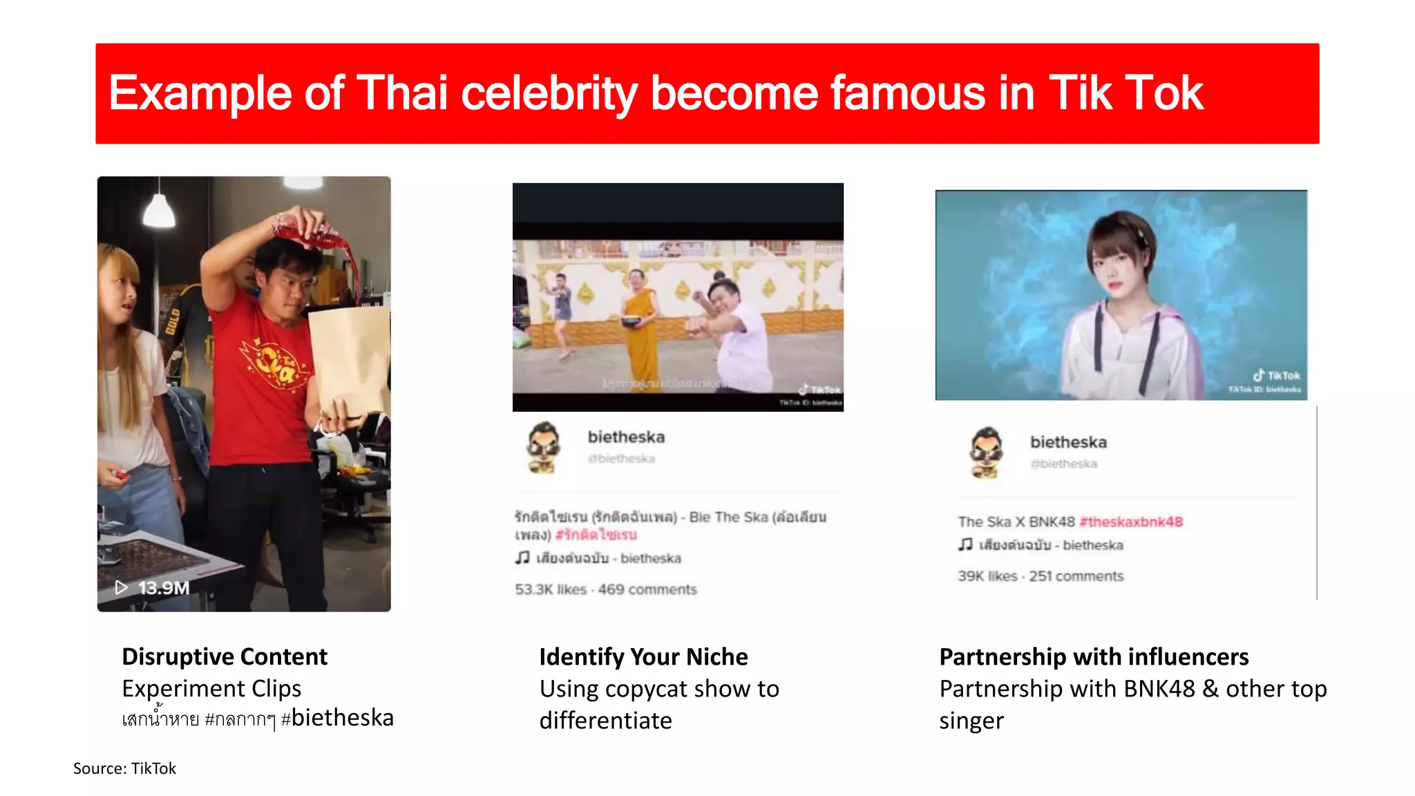 Tik tok in Thailand insight by Mint_Kaewmanorom 2020 | PPTX
