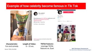 Tik tok in Thailand insight by Mint_Kaewmanorom 2020 | PPTX