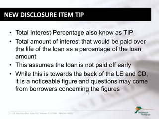 TILA-RESPA Integrated Disclosure Rule | PPT