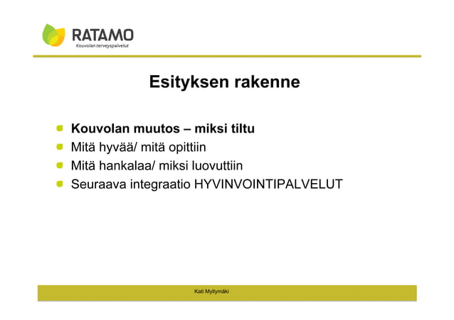 Tilaaja-tuottaja-seminaari Kati Myllymäki | PPT