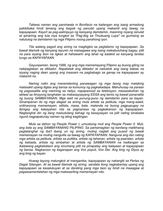 Tilamsik ng sining | DOCX