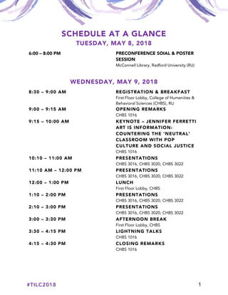 TILC 2018 Program | PDF