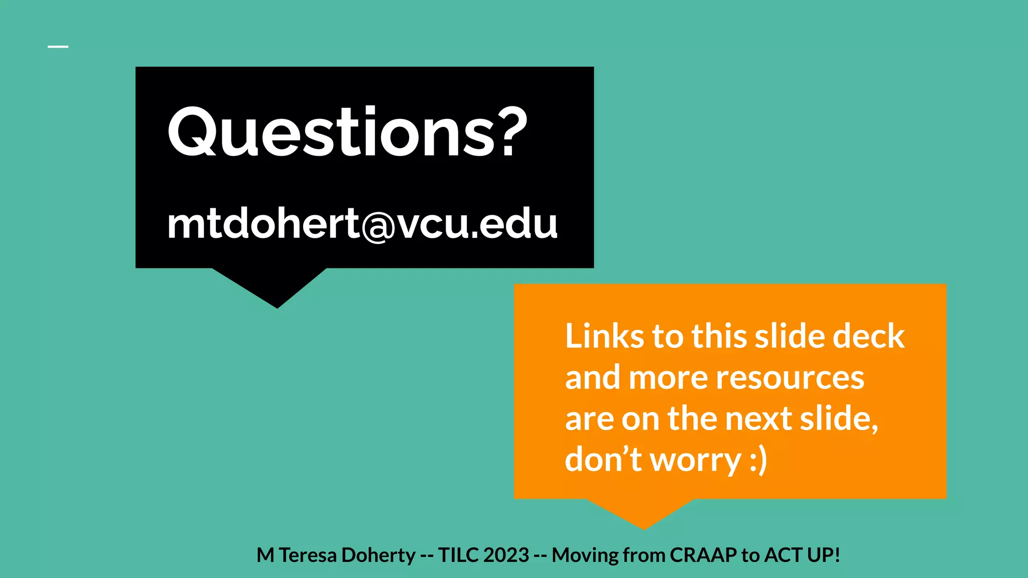 Moving from CRAAP to ACT UP! (TILC 2023) | PDF | Science
