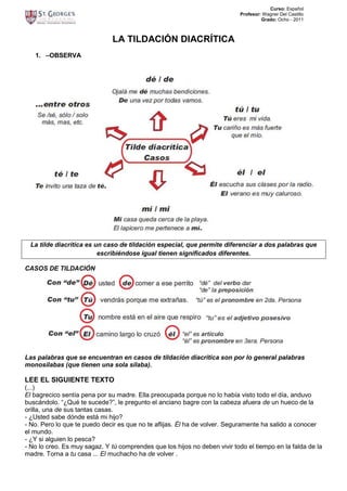 Tilde diacrítica | PDF