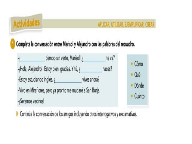 Tilde En Los Monosílabos Interrogativos Y Exclamativos Lección Ppt