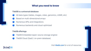 TileDB Cloud Webinar (09/30/2021) | PPT
