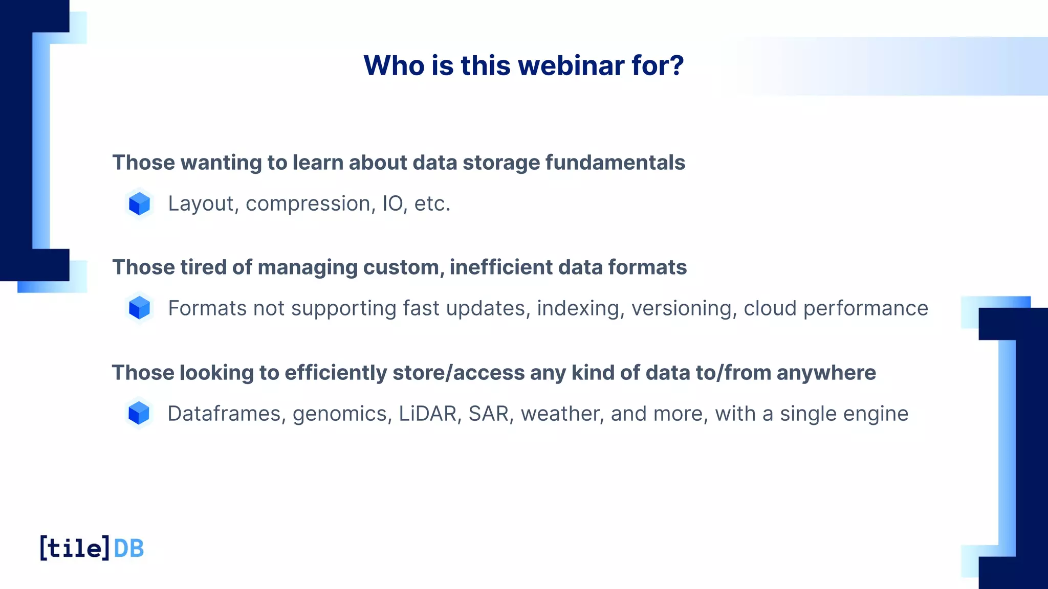 The TileDB Embedded Storage Engine | PDF