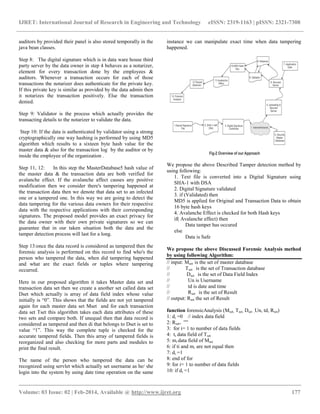 Tiled bitmap algorithm and forensic analysis of data tampering (an evolutionary approach) | PDF