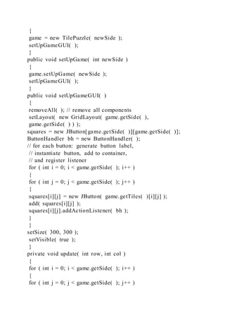 TilePUzzle class Anderson, Franceschi public class TilePu.docx