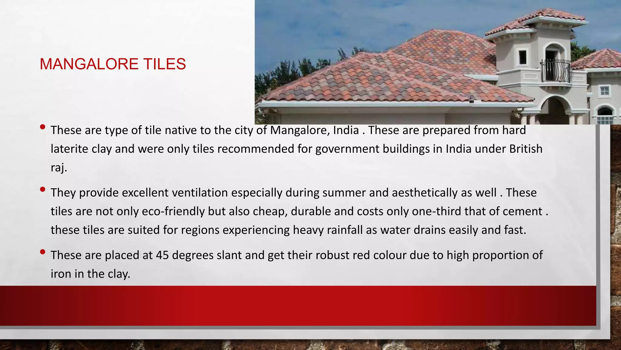 Tile Roofing- Materials and Techniques | PPTX