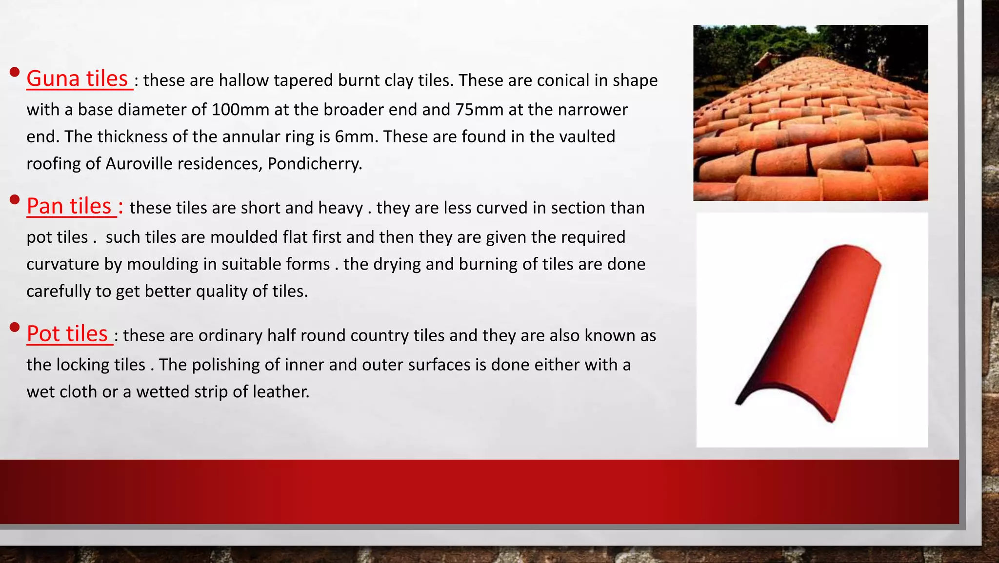 Tile Roofing- Materials and Techniques | PPTX