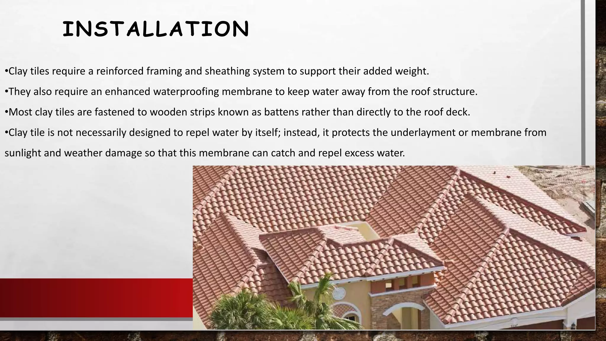 Tile Roofing- Materials and Techniques | PPTX