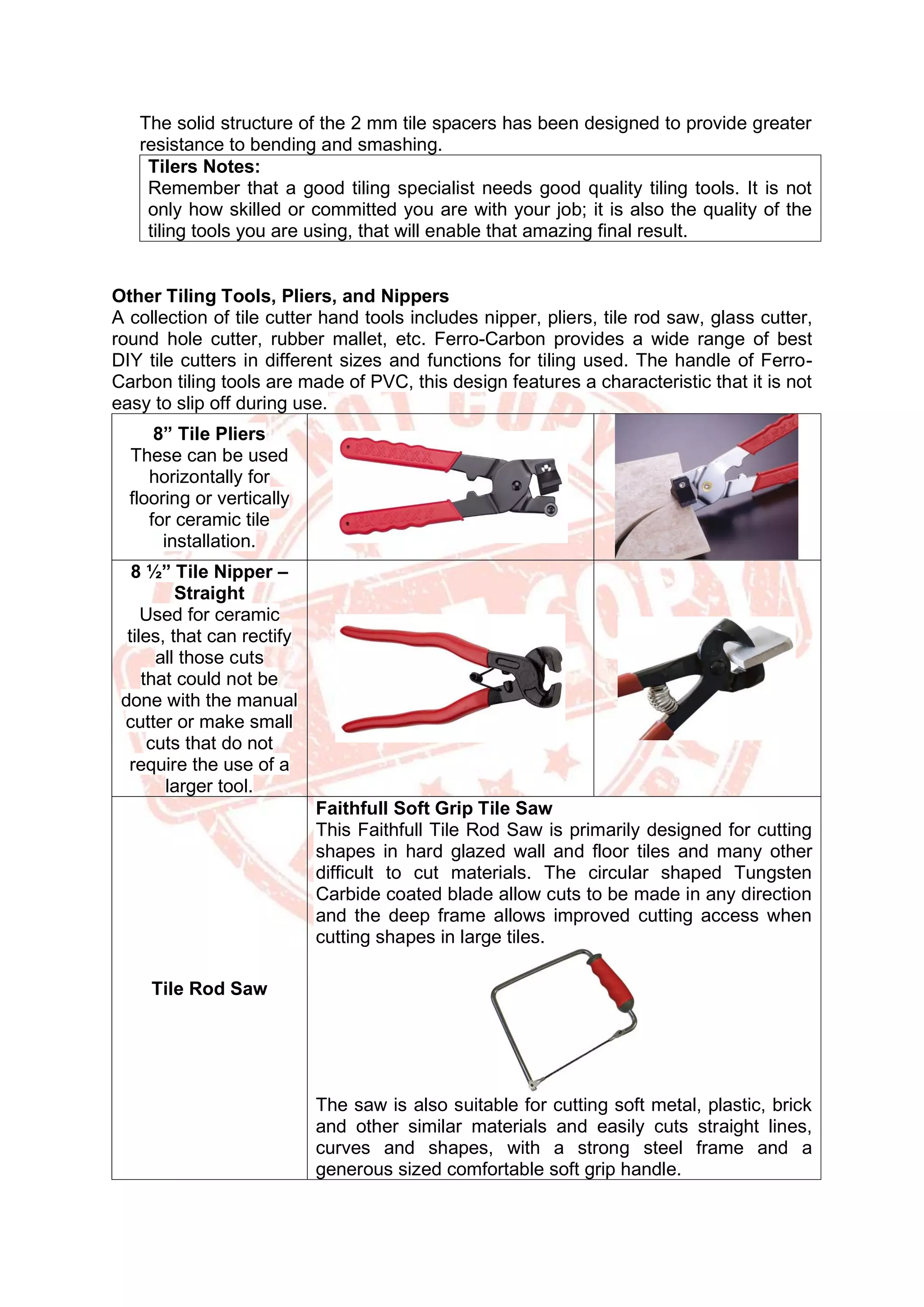TILE SETTING NC II | PDF