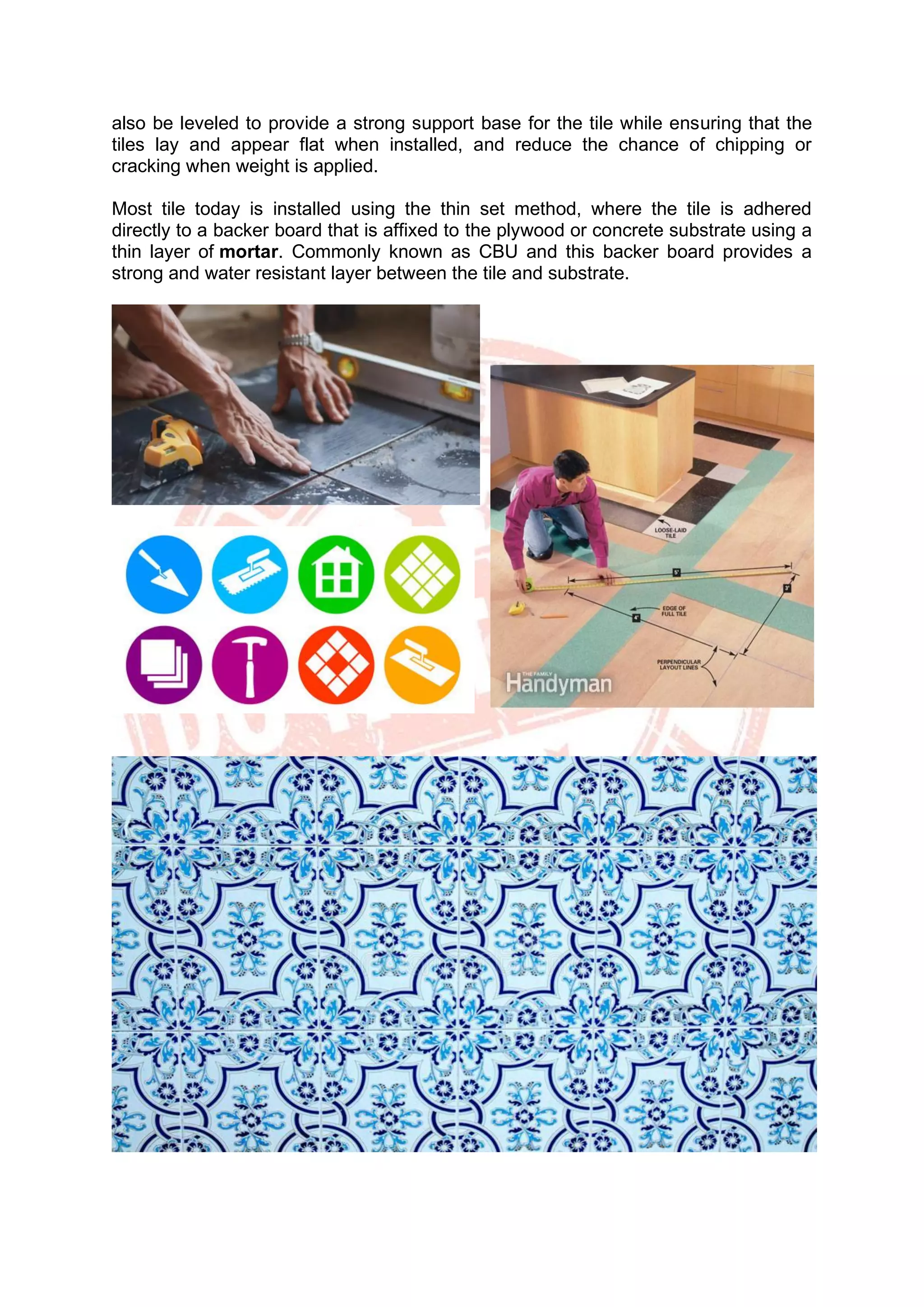 TILE SETTING NC II | PDF