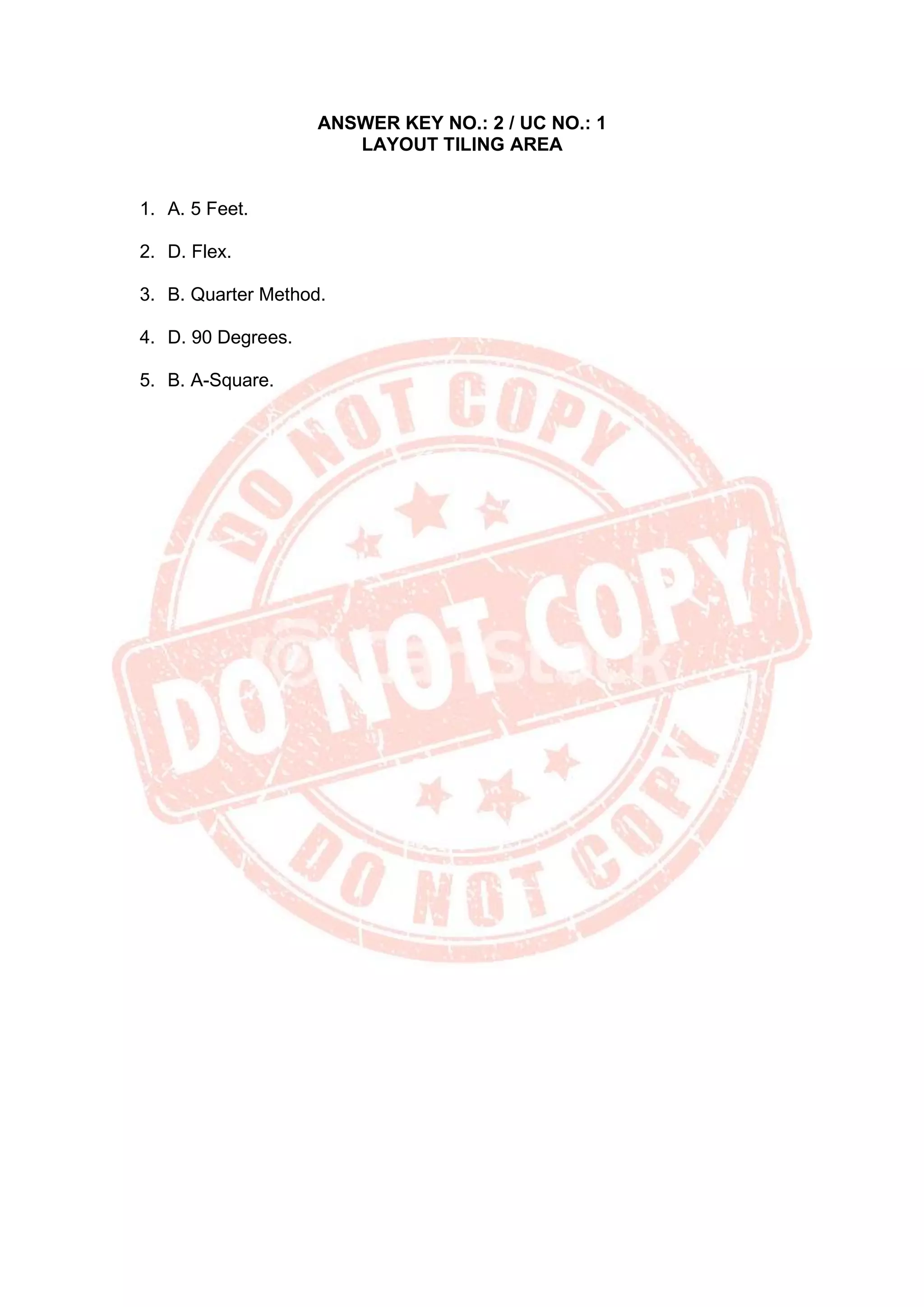 TILE SETTING NC II | PDF