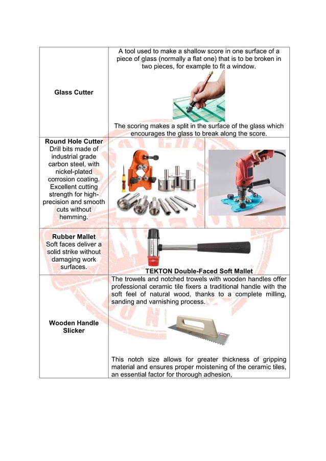 TILE SETTING NC II | PDF | Resume Writing and Advice | Job Search