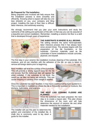 TILE SETTING NC II | PDF