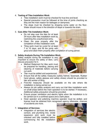 TILE SETTING NC II | PDF