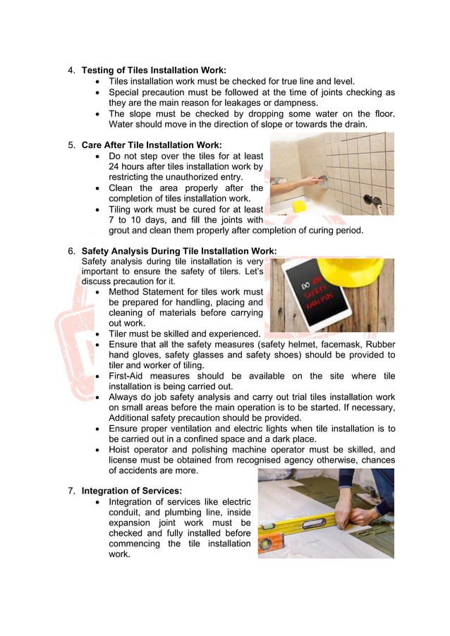 TILE SETTING NC II | PDF | Resume Writing and Advice | Job Search