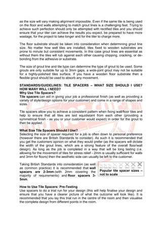 TILE SETTING NC II | PDF
