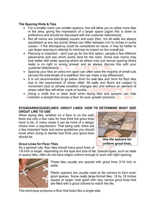 TILE SETTING NC II | PDF