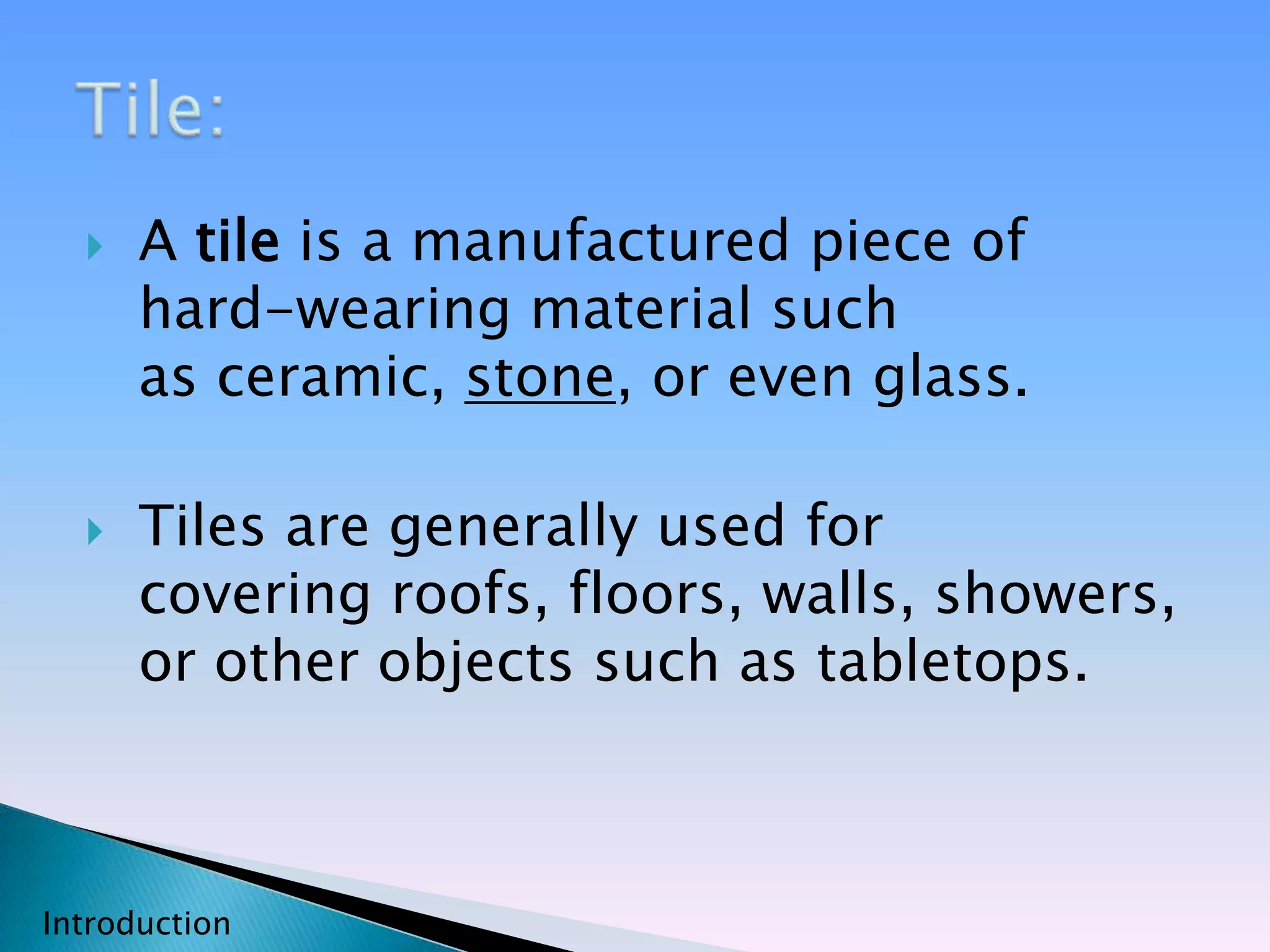 Tiles presentation | PPTX