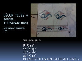 Presentation On Tiles | PPTX