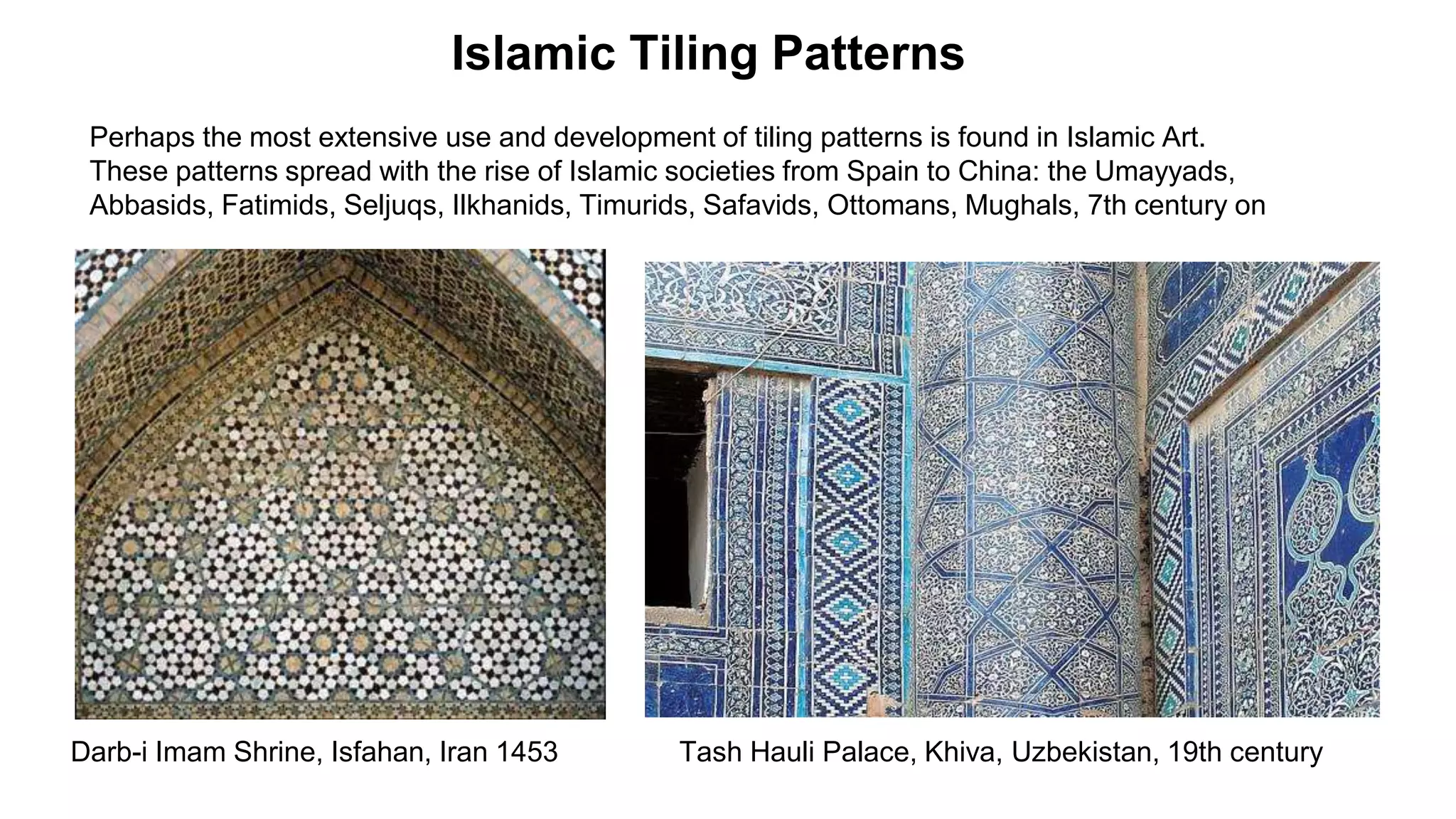 Tilings in Art, Math and Science - Bob Culley | PPTX