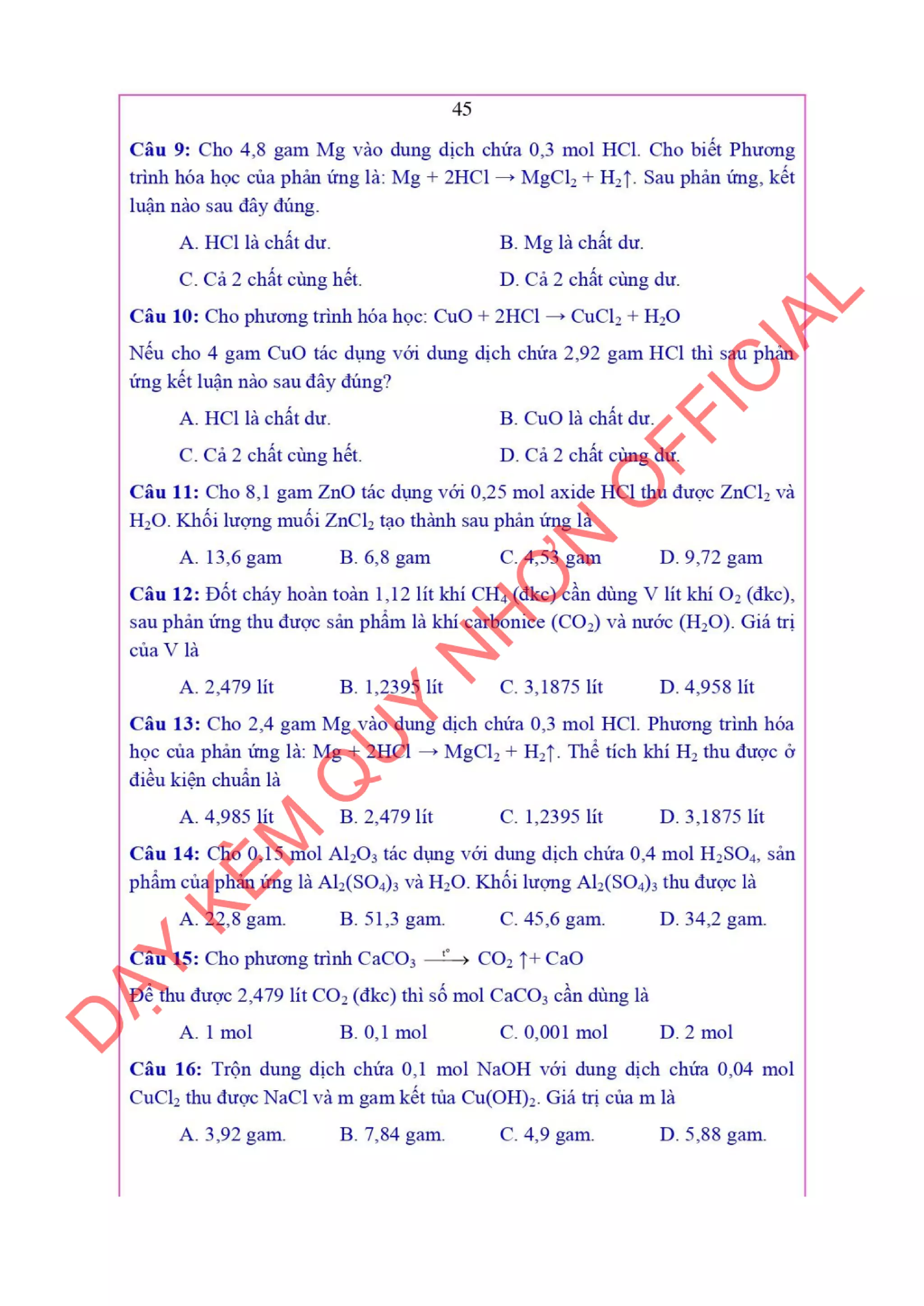 TÀI LIỆU BỒI DƯỠNG + BÀI TẬP TRẮC NGHIỆM KHOA HỌC TỰ NHIÊN 8 - PHẦN HÓA HỌC - CHƯƠNG TRÌNH GDPT ...