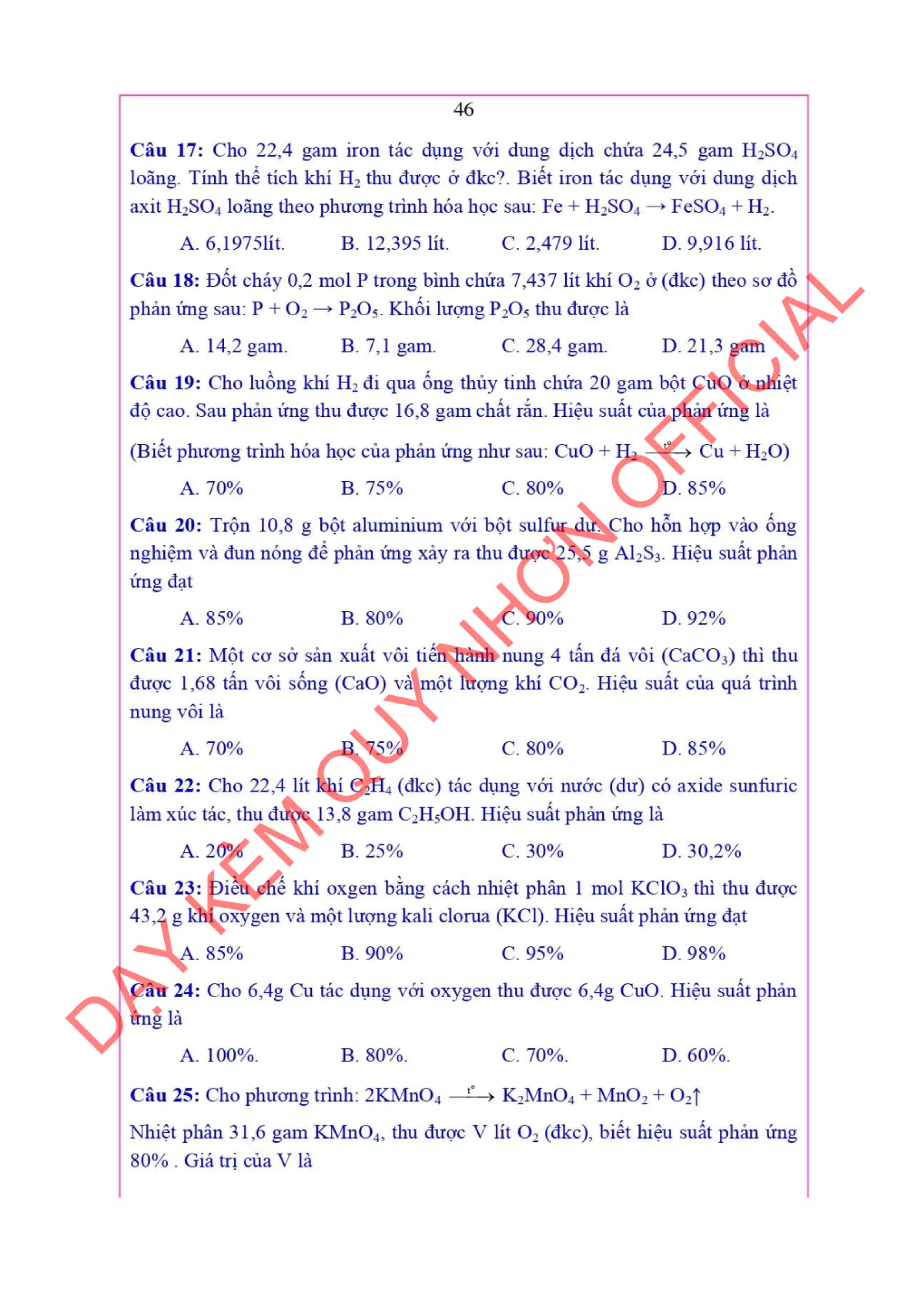 TÀI LIỆU BỒI DƯỠNG + BÀI TẬP TRẮC NGHIỆM KHOA HỌC TỰ NHIÊN 8 - PHẦN HÓA HỌC - CHƯƠNG TRÌNH GDPT ...
