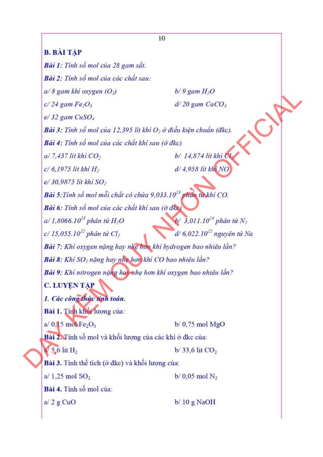 TÀI LIỆU BỒI DƯỠNG + BÀI TẬP TRẮC NGHIỆM KHOA HỌC TỰ NHIÊN 8 - PHẦN HÓA HỌC - CHƯƠNG TRÌNH GDPT ...