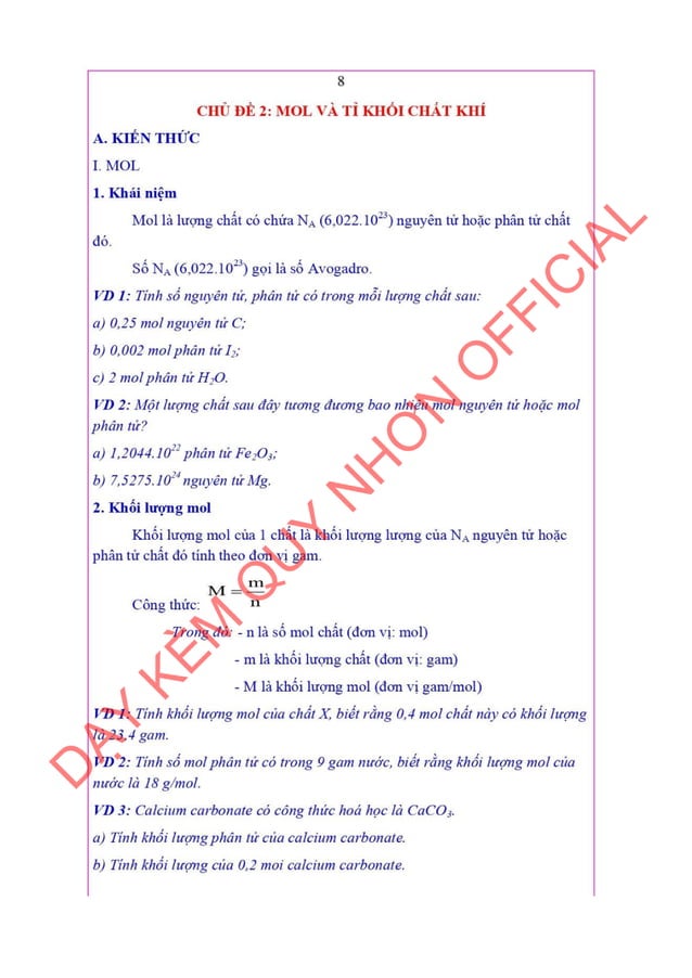 TÀI LIỆU BỒI DƯỠNG + BÀI TẬP TRẮC NGHIỆM KHOA HỌC TỰ NHIÊN 8 - PHẦN HÓA HỌC - CHƯƠNG TRÌNH GDPT ...