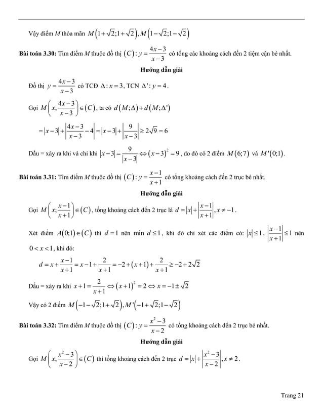 Tài liệu bồi dưỡng học sinh giỏi - Chuyên đề 3 - Bài toán liên quan đồ thị | DOC