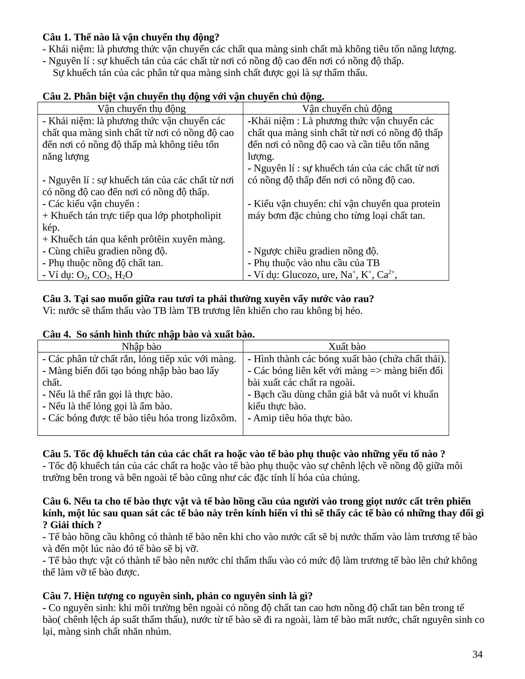 Tài liệu bồi dưỡng ôn tập thi olympic sinh học 10 | PDF