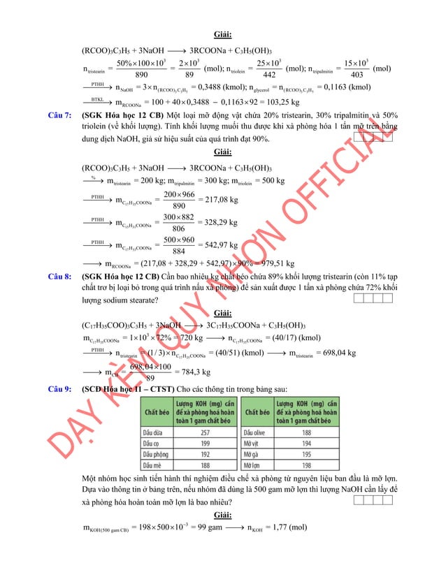 TÀI LIỆU DẠY THÊM HÓA HỌC 12 - SÁCH MỚI (BẢN HS+GV) (FORM BÀI TẬP 2025 ...