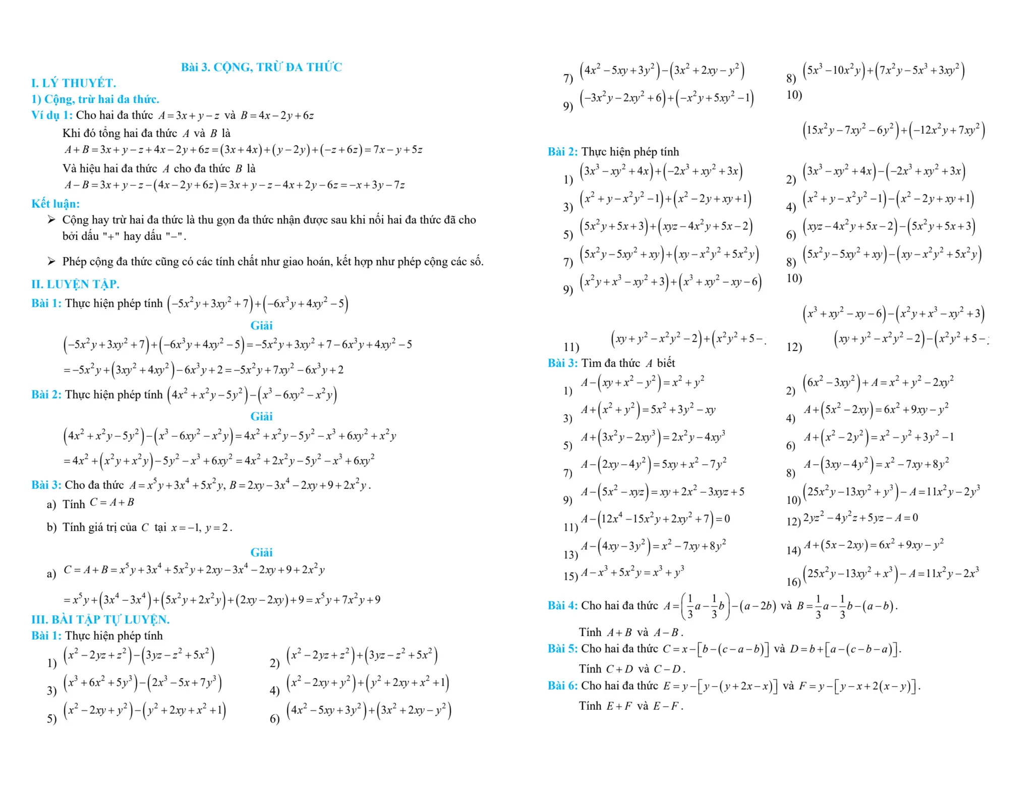 TÀI LIỆU DẠY THÊM TOÁN 8 CẢ NĂM - DÙNG CHUNG 3 SÁCH (LÝ THUYẾT, LUYỆN TẬP, BÀI TẬP TỰ LUYỆN, ĐÁP ...