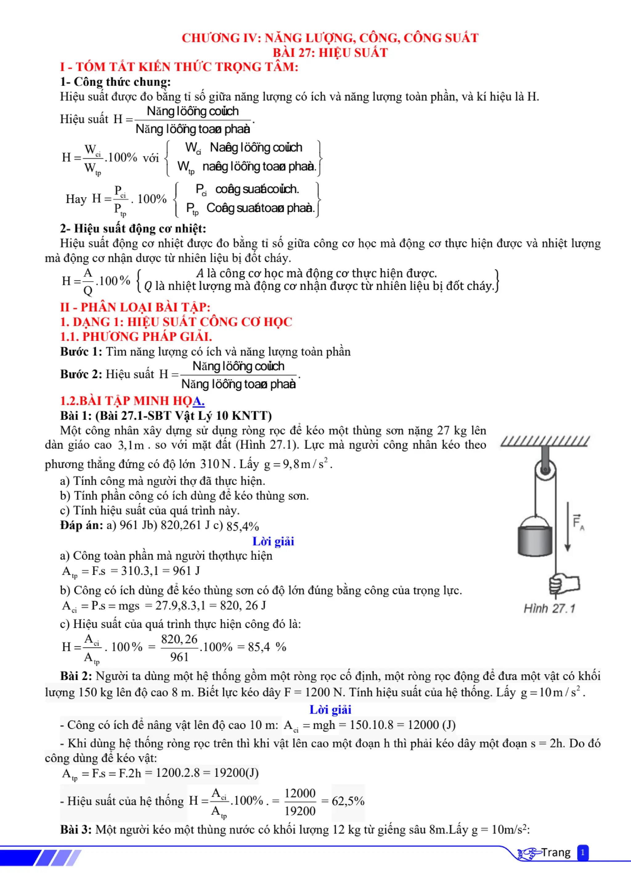 TÀI LIỆU GIẢNG DẠY TỔNG HỢP VẬT LÝ 10 - KẾT NỐI TRI THỨC (LỜI GIẢI BÀI TẬP 34 BÀI) - HK2.pdf