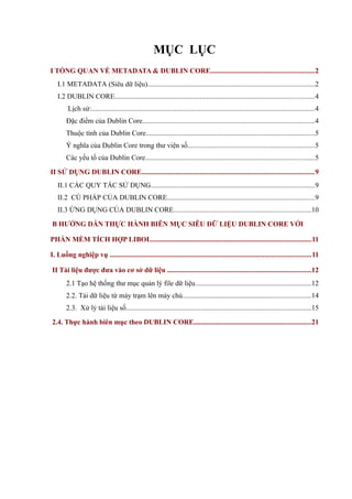 Tài liệu hướng dẫn sử dụng dublin core | PDF