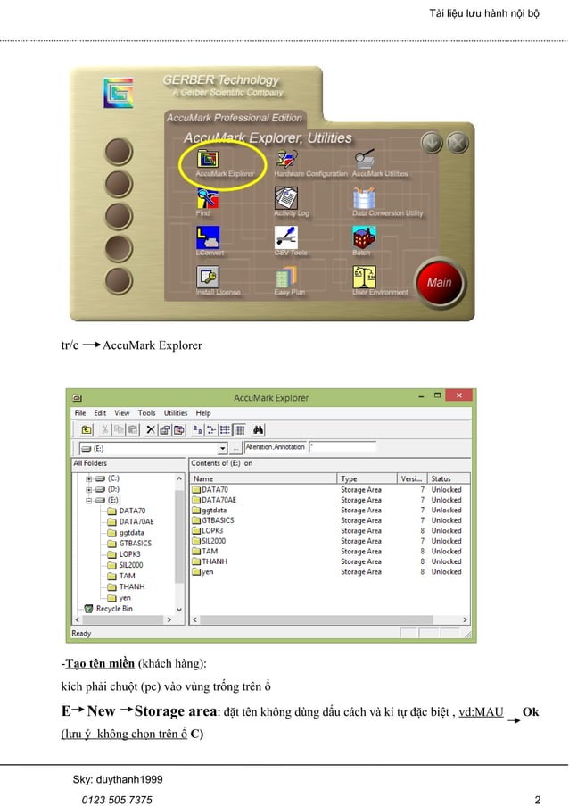Tài liệu phần mềm gerber accumark bước cơ bản | DOC