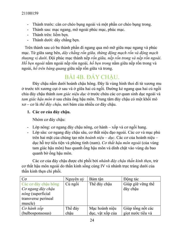 Tài liệu tóm tắt môn Giải phẫu đại cương - Trường Đại học Y Dược Hà Nội.pdf