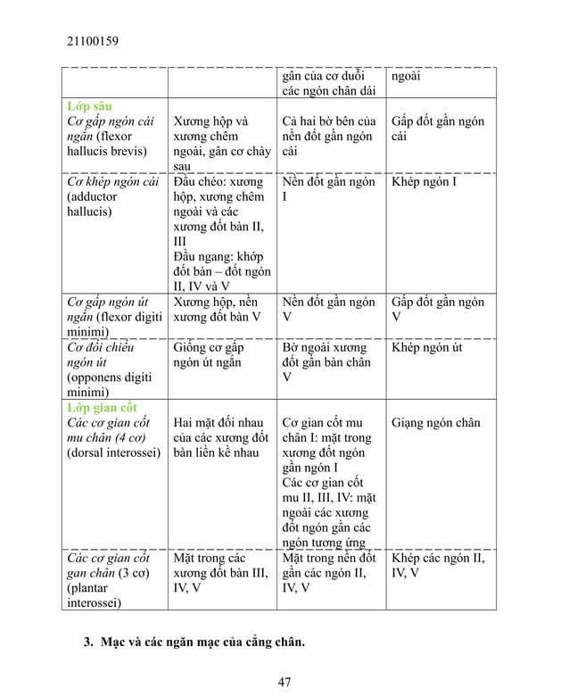 Tài liệu tóm tắt môn Giải phẫu đại cương - Trường Đại học Y Dược Hà Nội.pdf