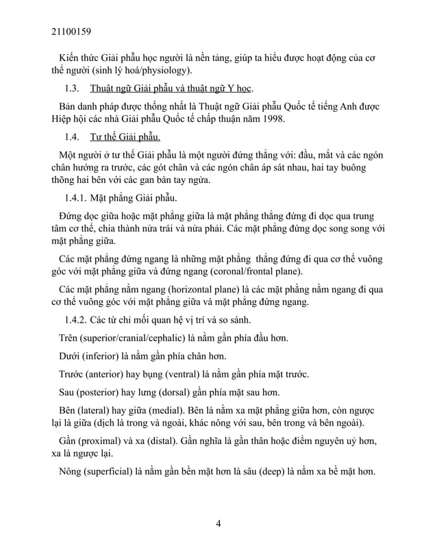 Tài liệu tóm tắt môn Giải phẫu đại cương - Trường Đại học Y Dược Hà Nội.pdf